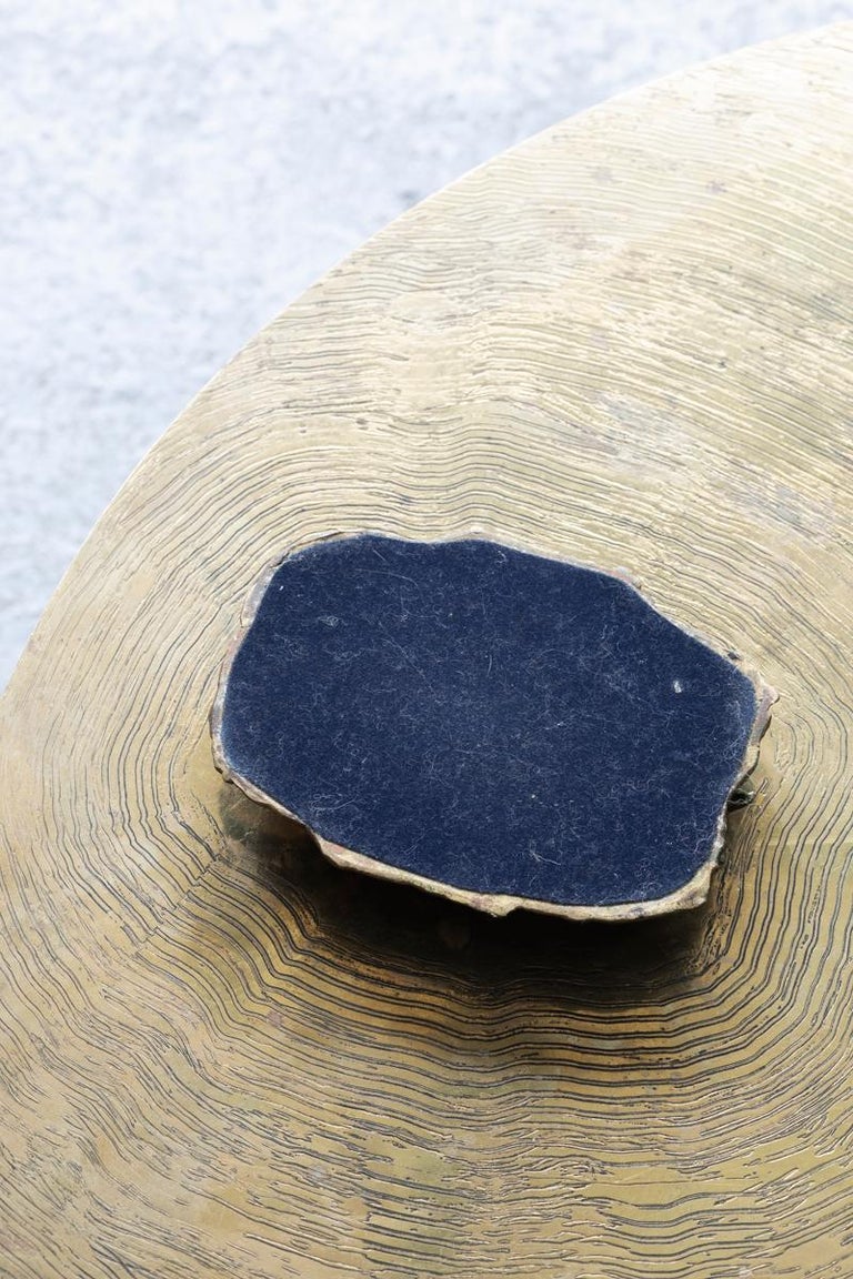 Christian Krekels Coffee Table in Etched Brass, Belgium, 1990 For Sale ...