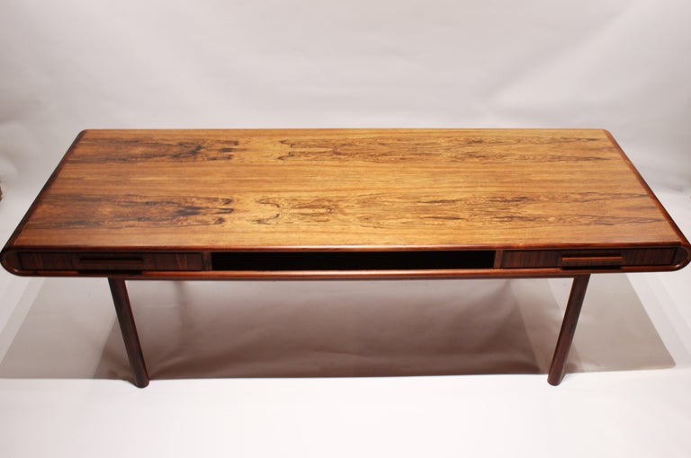 Coffee Table in Rosewood with Curved Edges of Danish Design from the ...