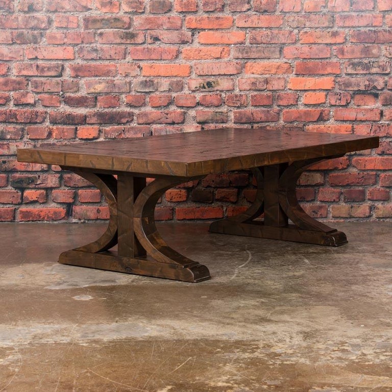 Coffee Table Made From Reclaimed Boxcar Maple Flooring at 1stDibs