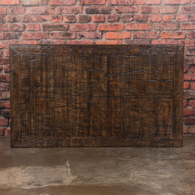 Coffee Table Made From Reclaimed Boxcar Maple Flooring at 1stDibs
