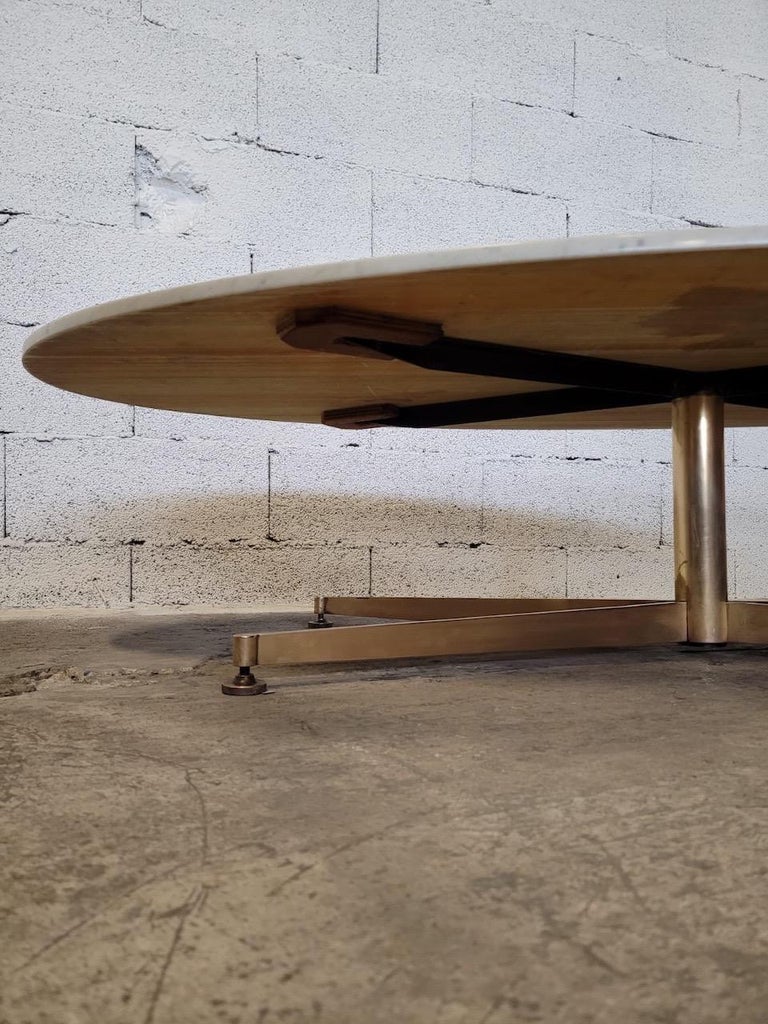 Coffee Table Michel Kin White Marble by Arflex, 1960s at 1stDibs