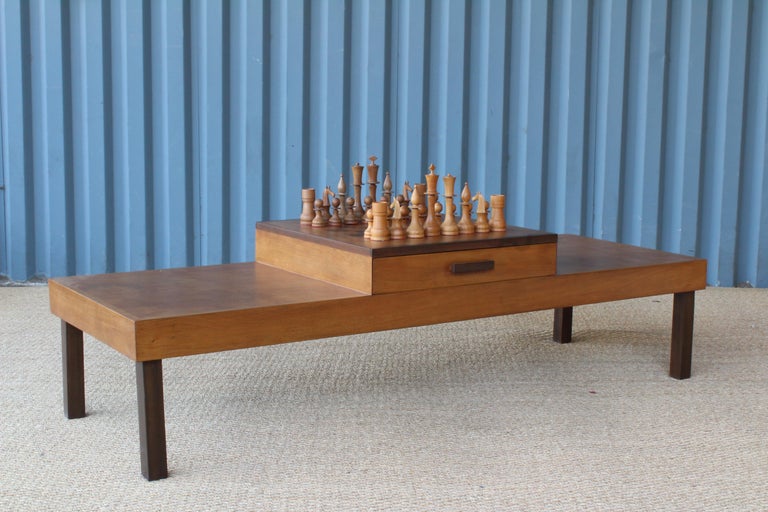Coffee Table with Chess Set, U.S.A, 1950s at 1stDibs