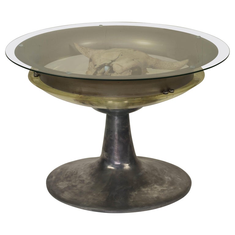 Coffee Table with Cow Skull in Epoxy Resin, 2018 For Sale at 1stDibs ...