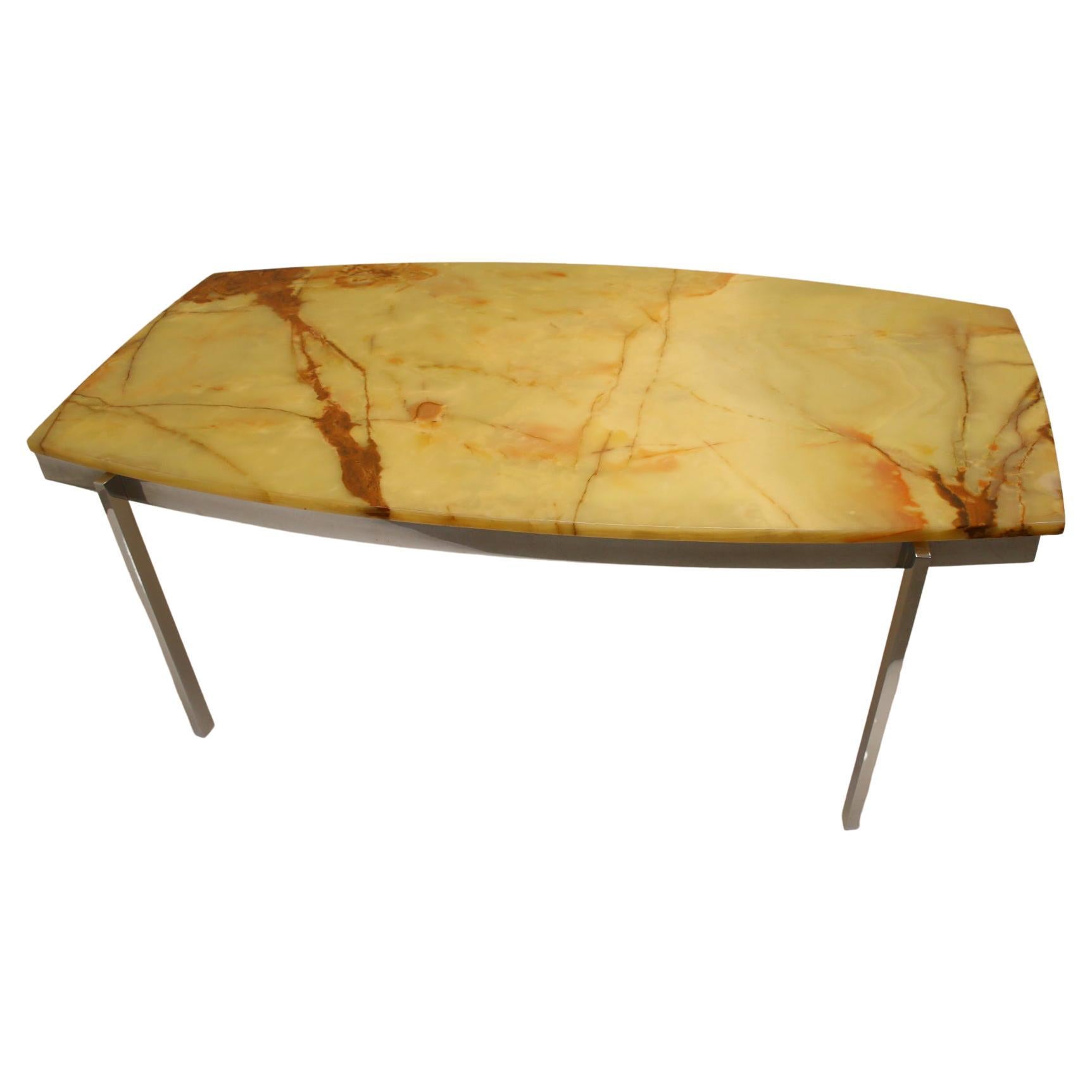 CELINE COFFEE TABLE - Modern Coffee Table with Real Python Skin and a ...