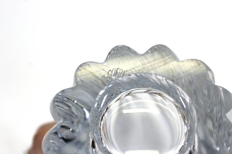 Cofrac France Modern Art Glass Splash Vase For Sale at 1stDibs