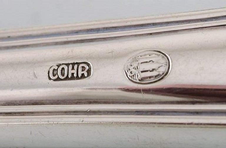 Cohr, Danish Silversmith and Others, Dinner Cutlery in Silver, 1950s at ...