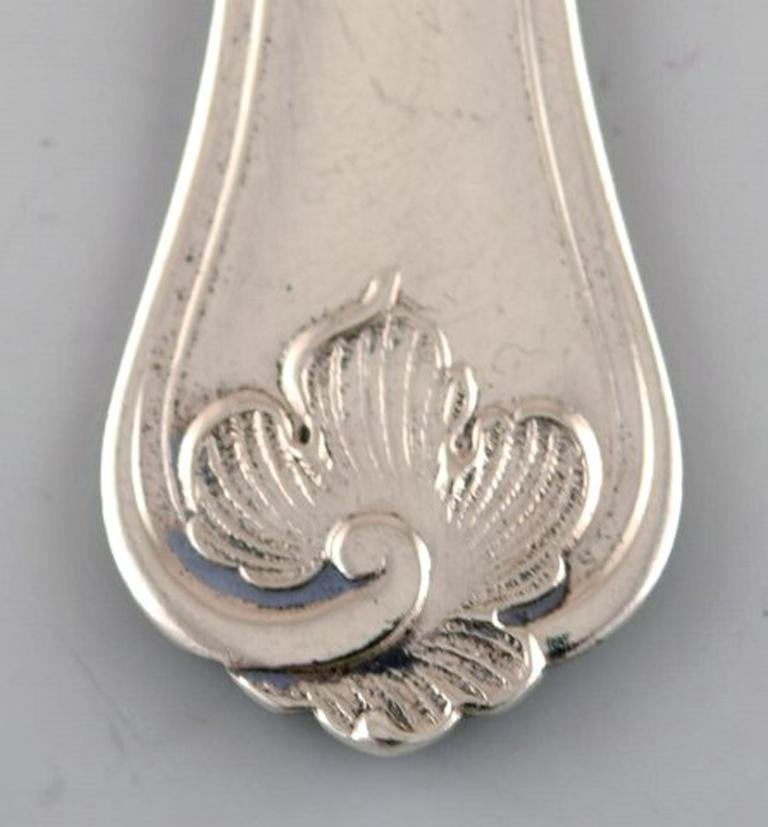 Cohr, Denmark Saxon Flower Silver Cutlery, Coffee Spoon, 13 Pieces For ...