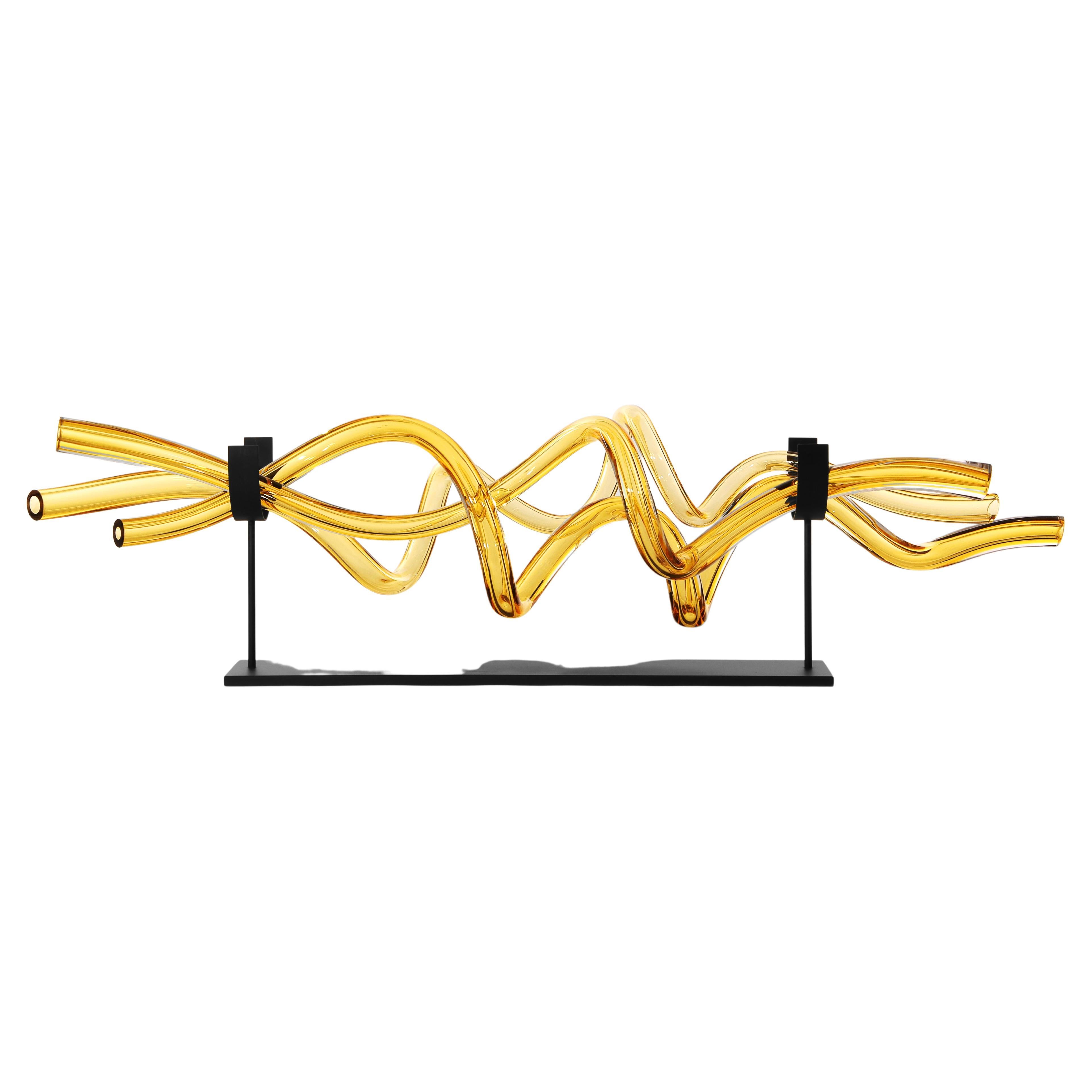 Iron Coiled Snake Folk Sculpture at 1stDibs