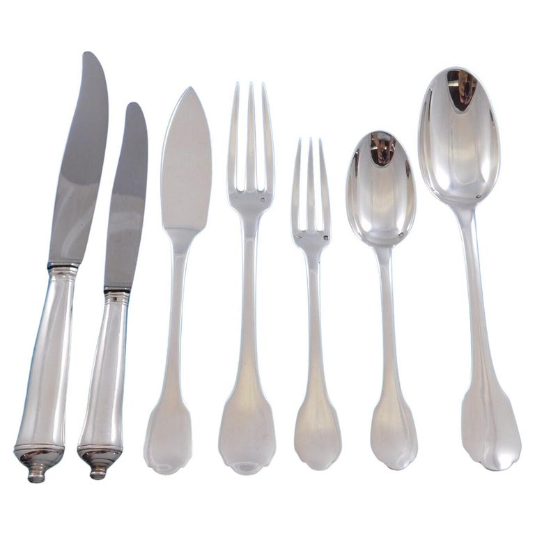 Colbert Coligny Puiforcat French Sterling Silver Flatware Set Service ...