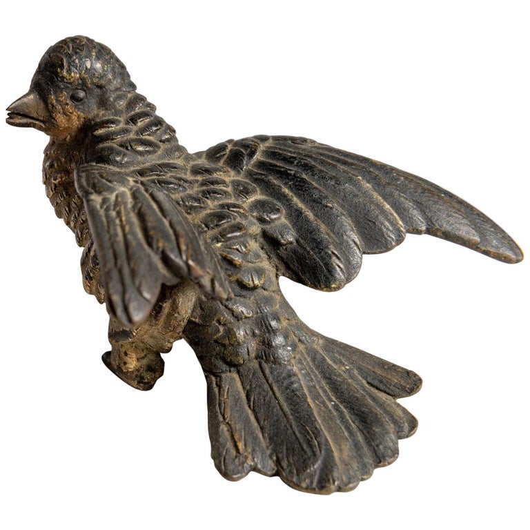 Cold Painted Bronze Bird at 1stDibs