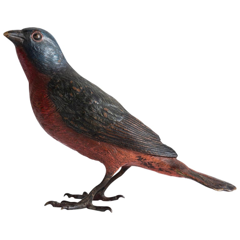 Cold Painted Vienna Bronze Bird at 1stDibs