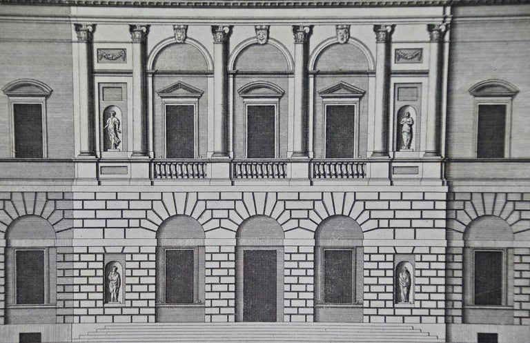 Colen Campbell - 18th C. Architectural Engraving from "Vitruvius ...