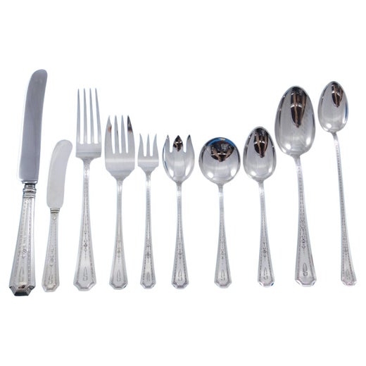 Durgin Gorham Fancy Regent Sterling Silver Asparagus Fork, circa 1910 ...