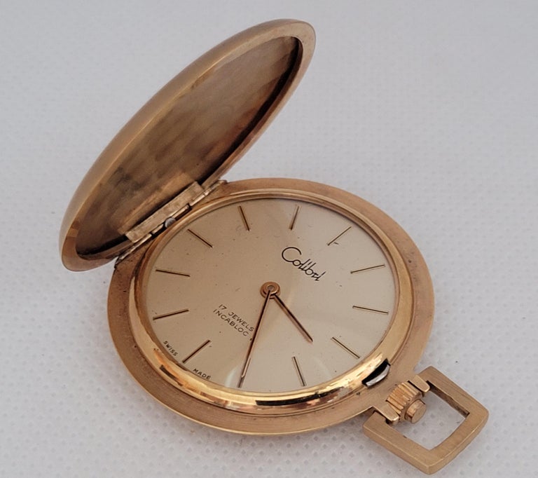 Colibri Pocket Watch 1960s 17 Jewel Incabloc Working Swiss Made For Sale at 1stDibs