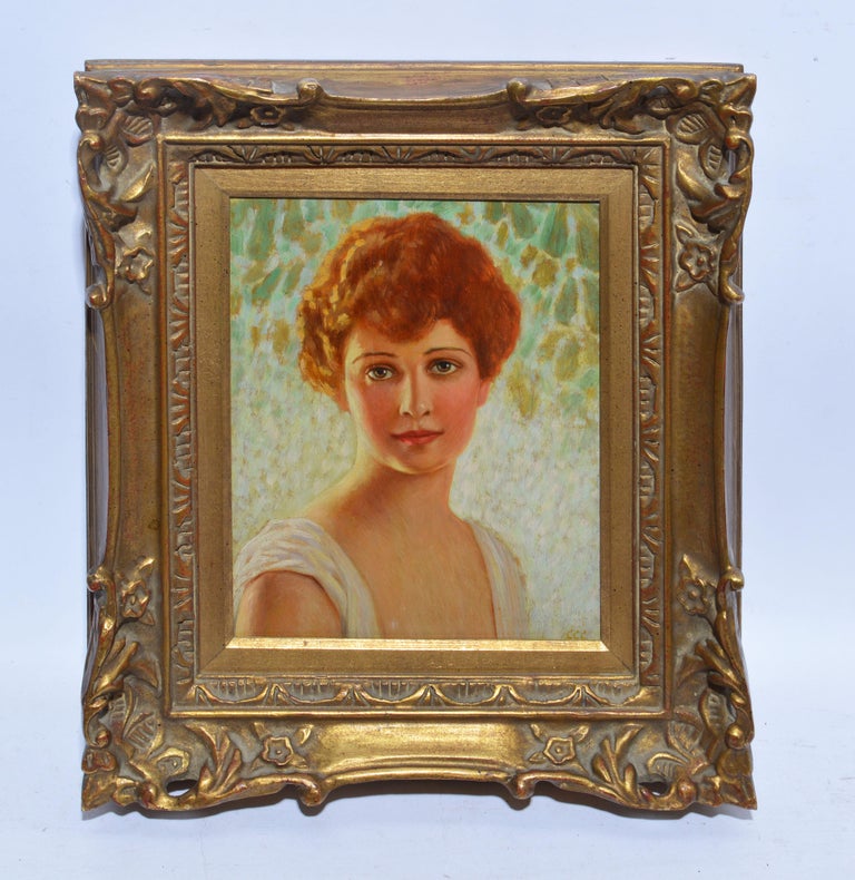 Colin Campbell Cooper - Antique Impressionist Oil Painting Portrait of ...