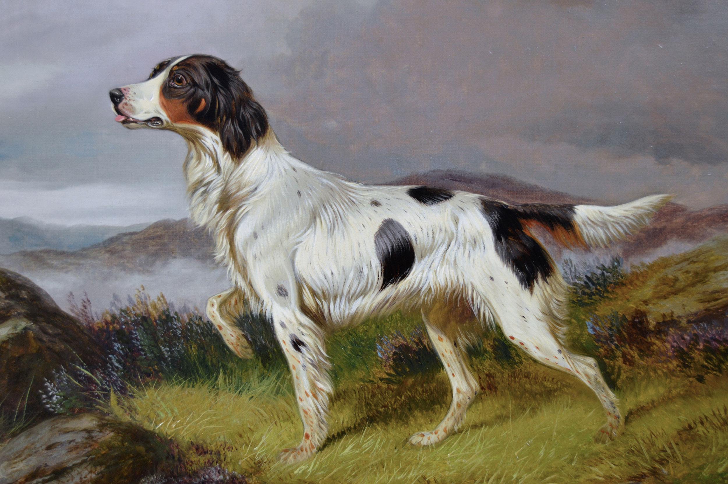 Colin Graeme Roe - 19th Century sporting dog oil painting of a setter ...