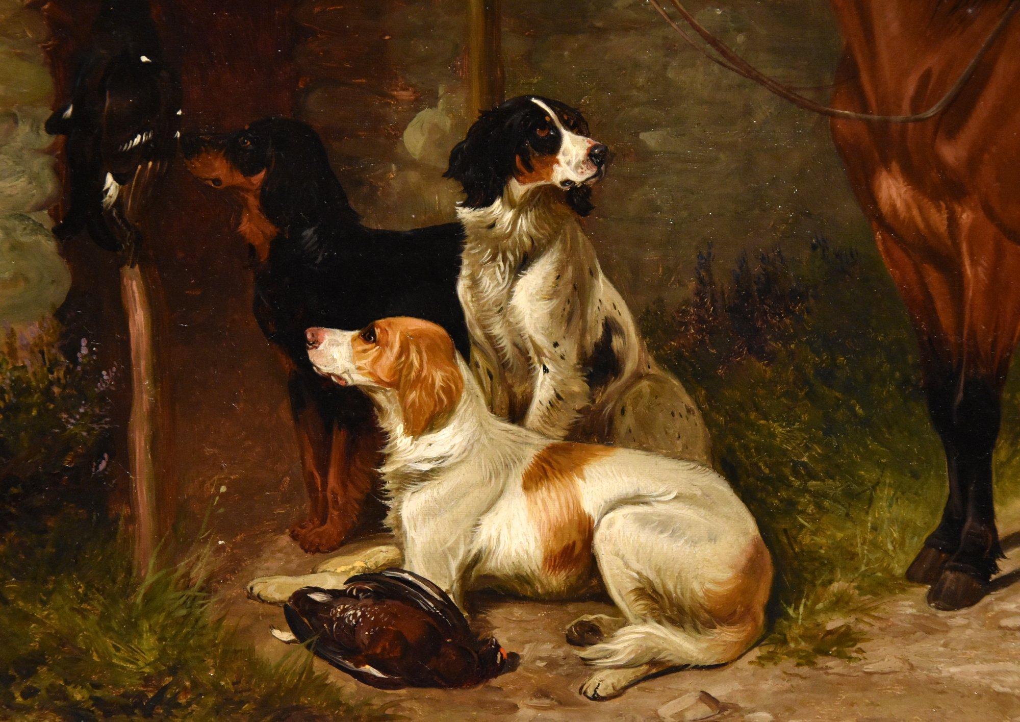 Colin Graeme Roe - Oil Painting by Colin Graeme Roe "Setters and Game ...