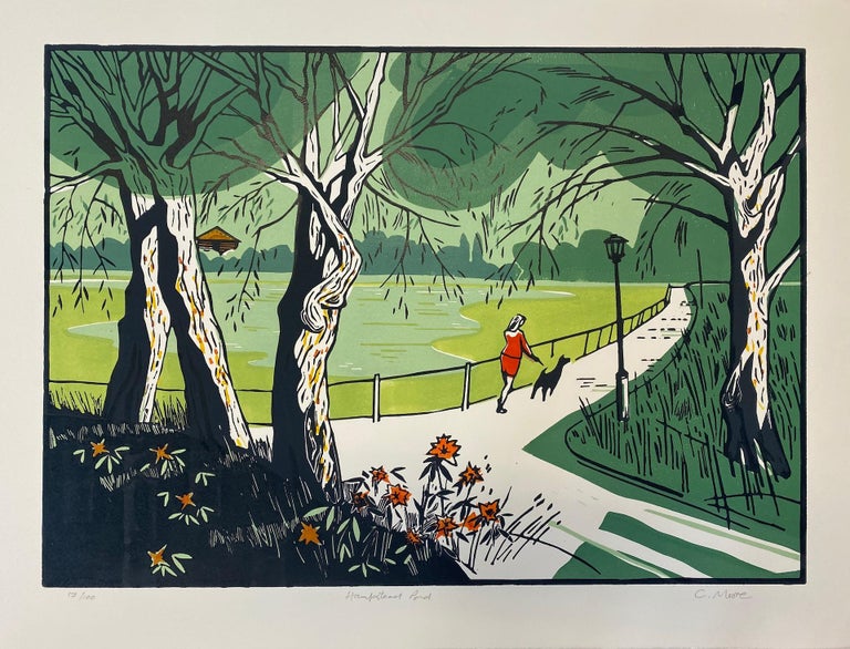 Colin Moore - Colin Moore, Hampstead Pond, Limited Edition Print, Art ...