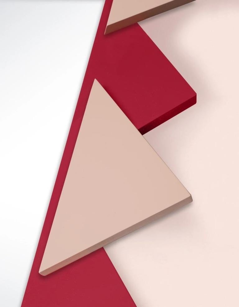 Collage Du FLEUR Sazerac Mirror in Mellow Coral / Rave Red For Sale at ...