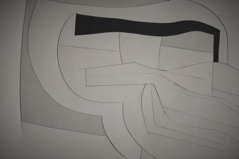 Collage on Paper by Werner Buser, Switzerland 1968 For Sale at 1stDibs