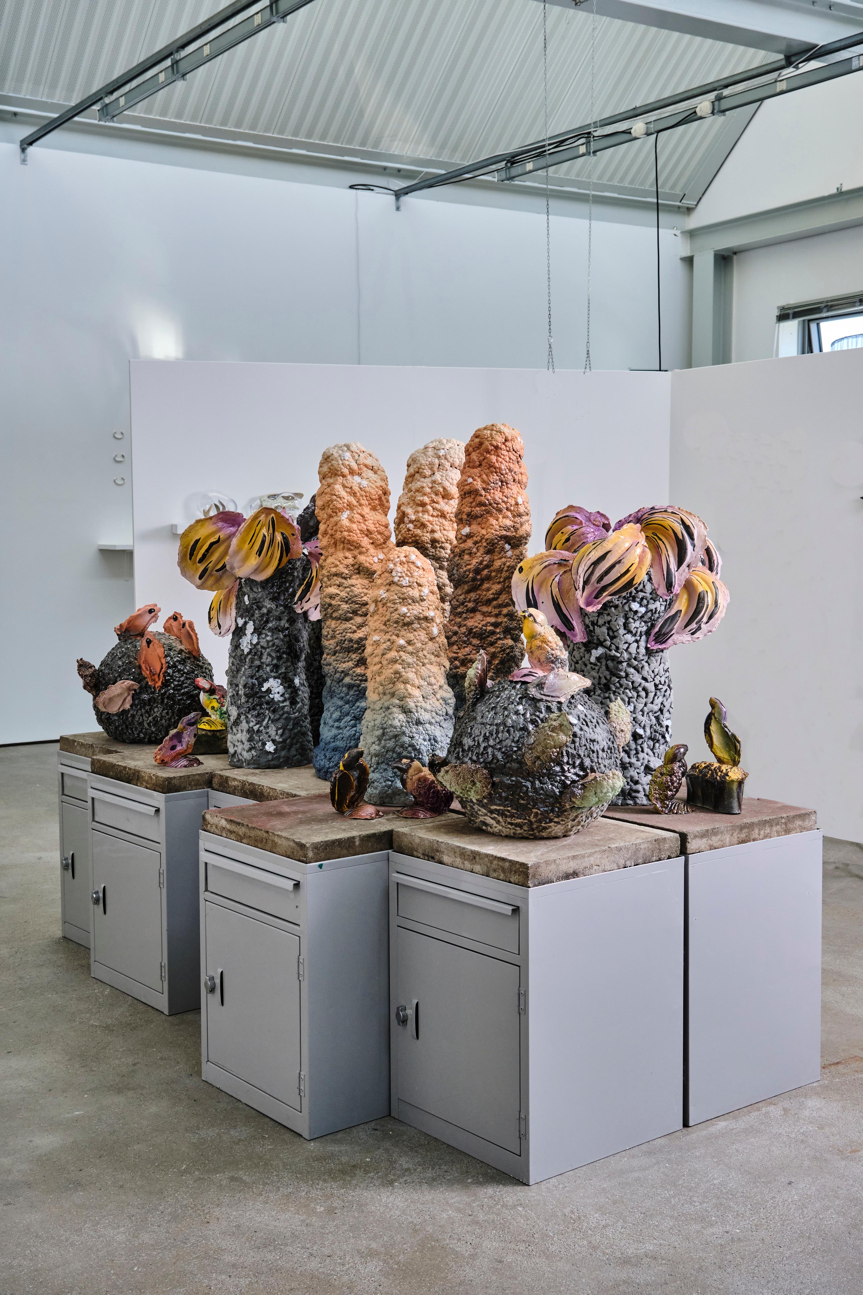 Noa Chernichovsky Collage with bricks - Figurative Ceramic Sculpture ...