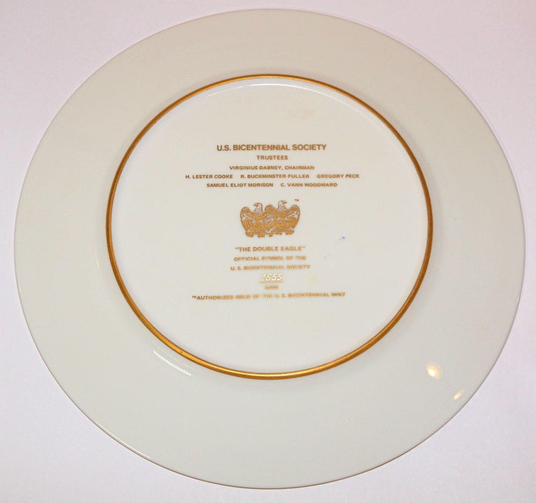 Collectible Double Eagle Bicentennial Porcelain Plate 1973 Limited ...