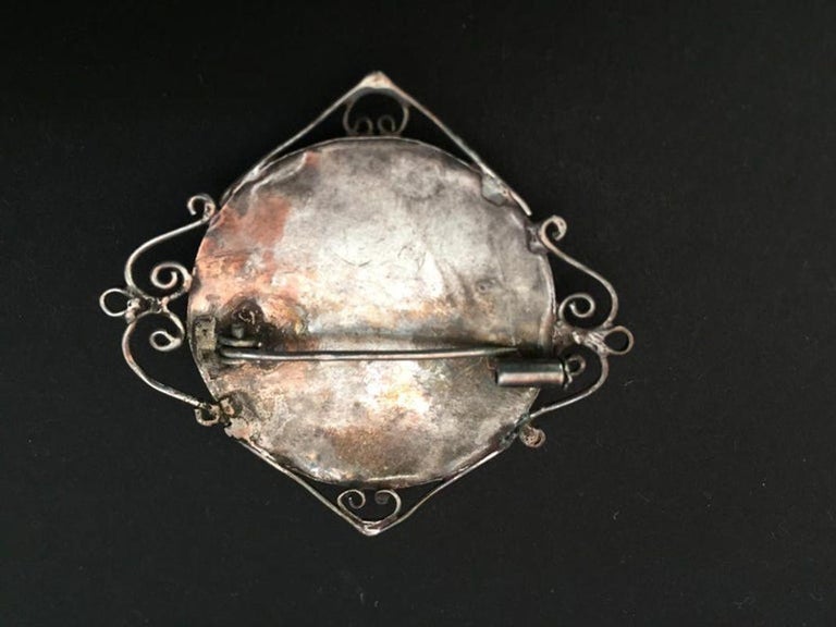 Collectible Turkish Silver Veil Pin Brooch with Arabic Writing LOVE For ...