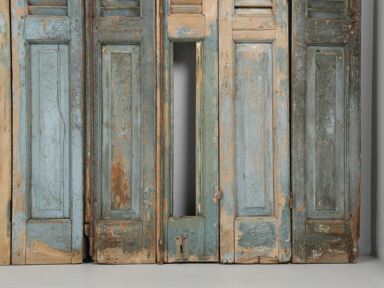 Collection '14' Antique French Original Paint Shutters, Headboard, Room ...