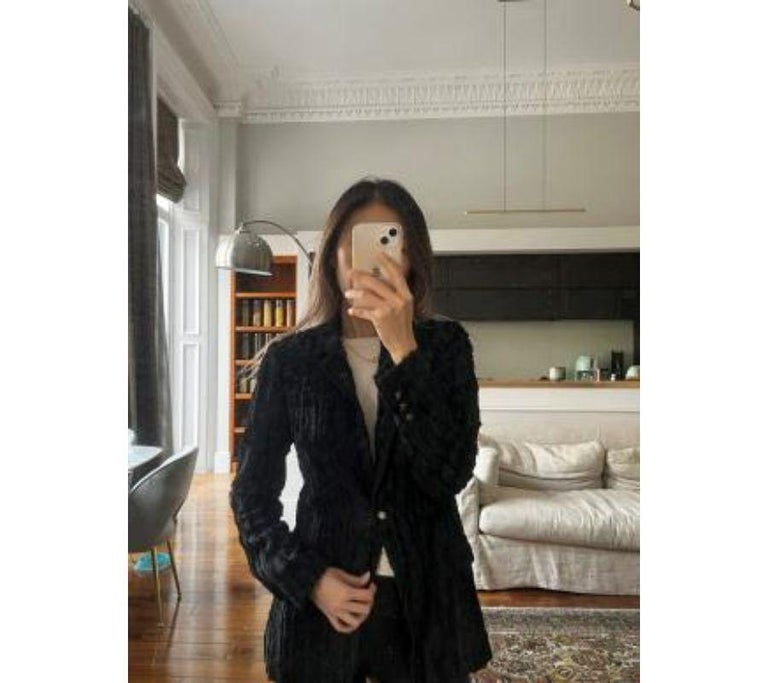 Collection Black Tufted Blazer For Sale at 1stDibs