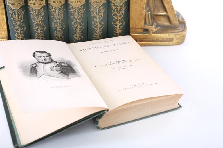 Collection Leather Bound Library Book Set For Sale at 1stDibs