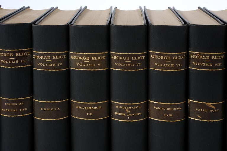 Collection Leather-Bound Library Book Set / Ten For Sale at 1stDibs