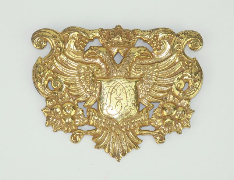 Collection Miriam Haskell Medallion Coat-of-Arms Brooches For Sale at ...