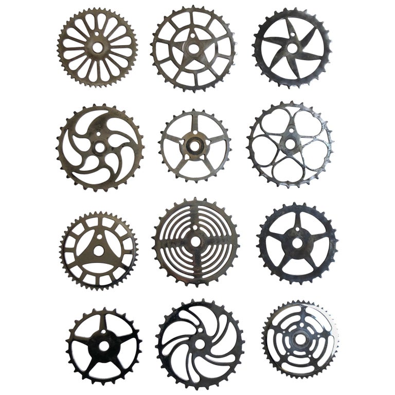 Collection Of 12 Antique and Vintage Bicycle Sprockets at 1stDibs