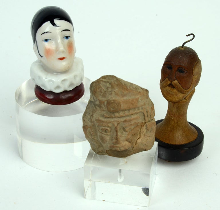 Collection of 13 Miniature Heads For Sale at 1stDibs