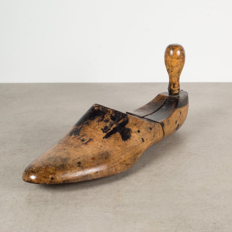 Collection of 17 Antique Wooden Shoe Forms, c.1920 For Sale at 1stDibs