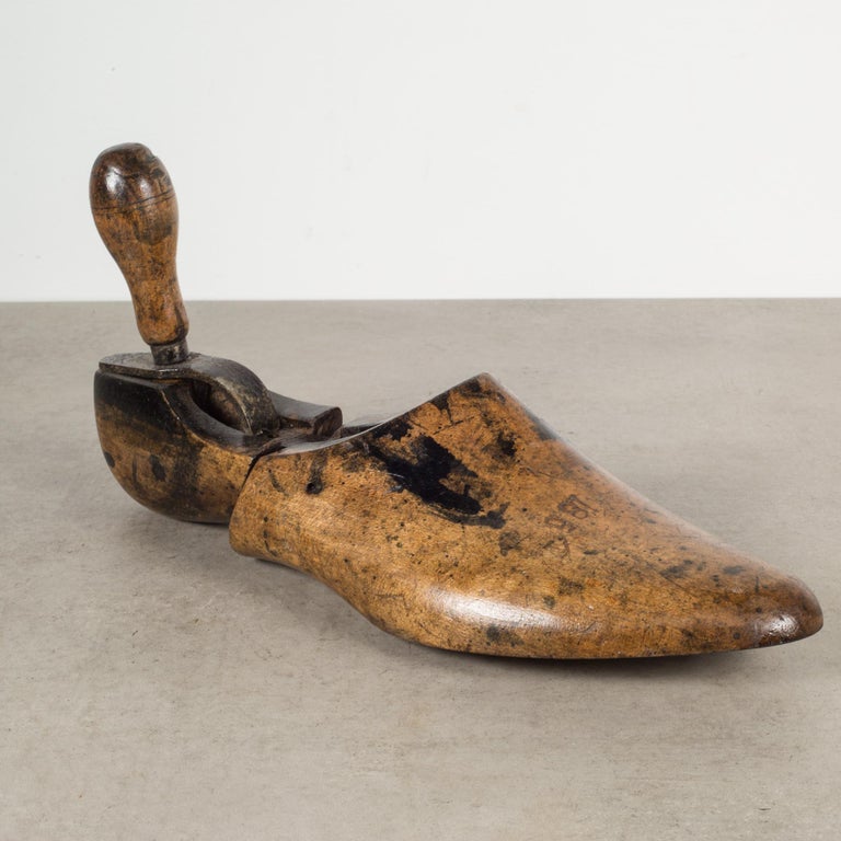Collection of 17 Antique Wooden Shoe Forms, c.1920 For Sale at 1stDibs