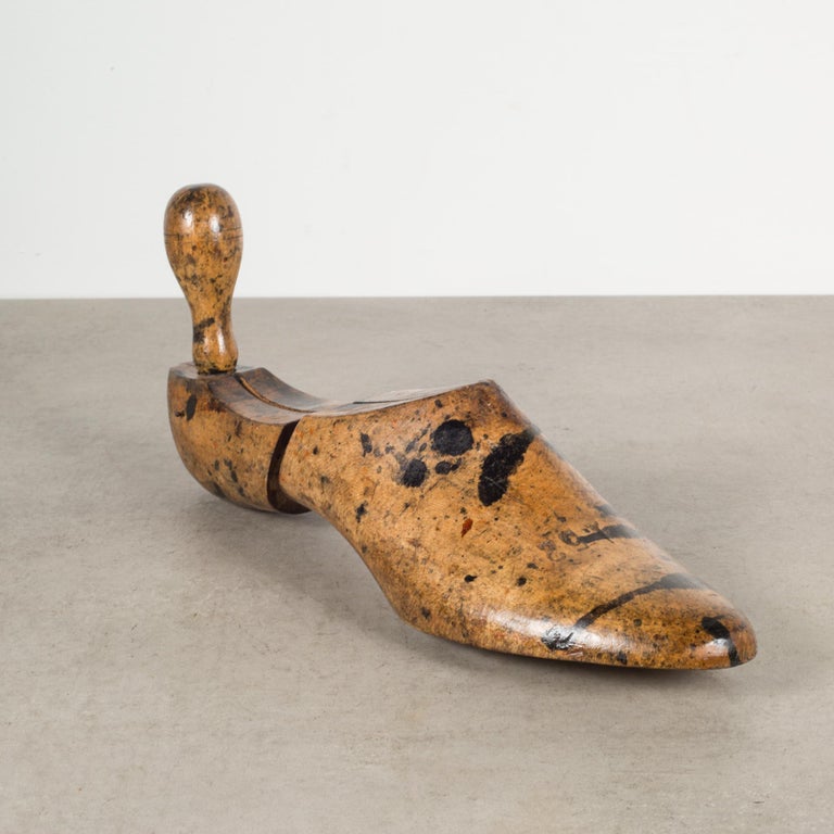 Collection of 17 Antique Wooden Shoe Forms, c.1920 For Sale at 1stDibs