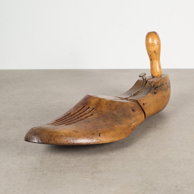 Collection of 17 Antique Wooden Shoe Forms, c.1920 For Sale at 1stDibs