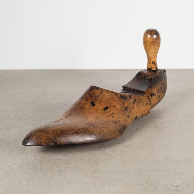 Collection of 17 Antique Wooden Shoe Forms, c.1920 For Sale at 1stDibs