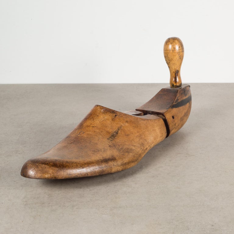 Collection of 17 Antique Wooden Shoe Forms, c.1920 For Sale at 1stDibs