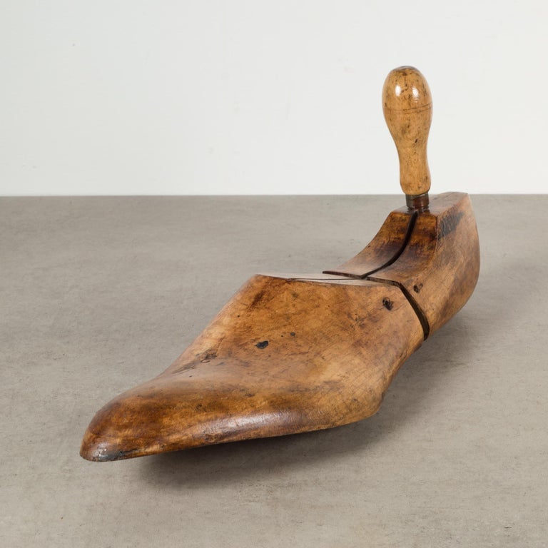 Collection of 17 Antique Wooden Shoe Forms, c.1920 For Sale at 1stDibs
