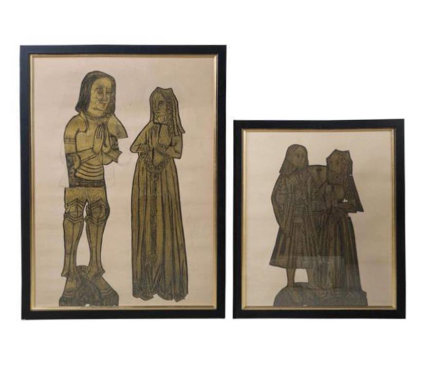 Collection of 19th Century English Medieval Brass Rubbings For Sale at ...