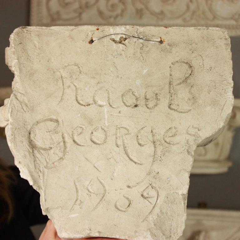 Collection of 19th Century Plaster Casts of Architectural Elements For ...