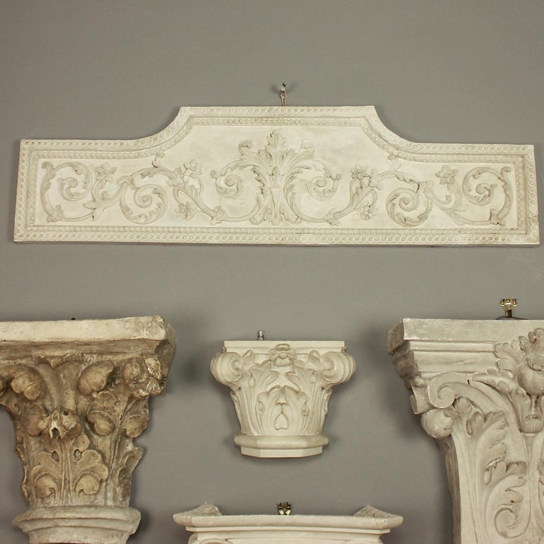 Collection of 19th Century Plaster Casts of Architectural Elements For ...