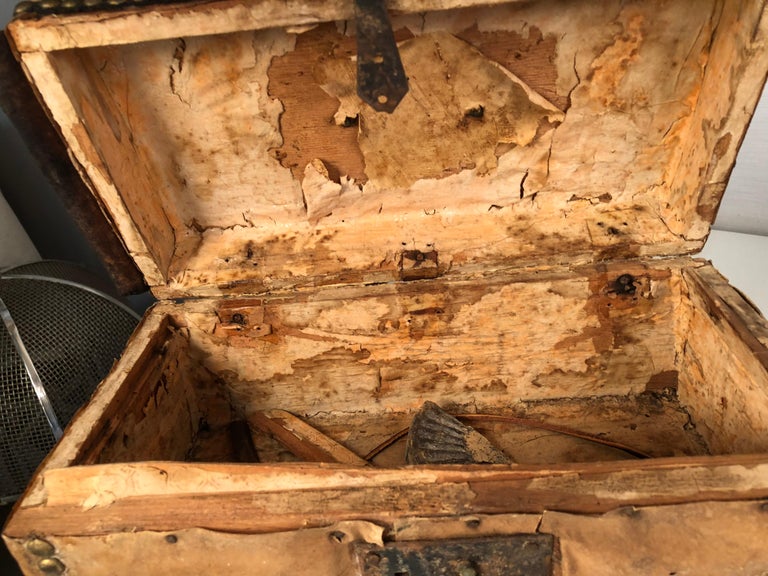 Collection of 3 Early Parchment Covered Boxes For Sale at 1stDibs