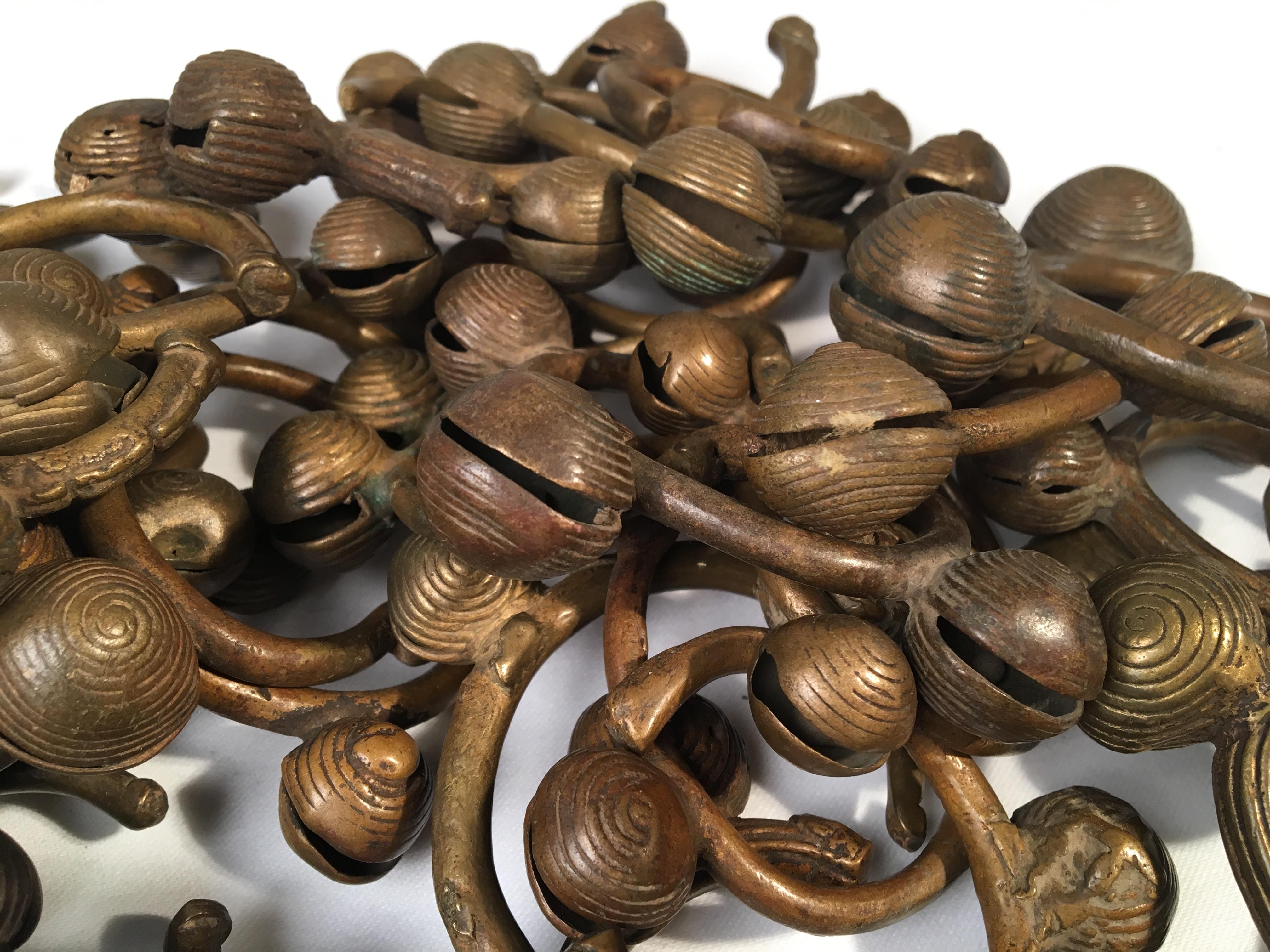 Collection of 42 African Tribal Bell Bracelets, Bronze at 1stDibs ...