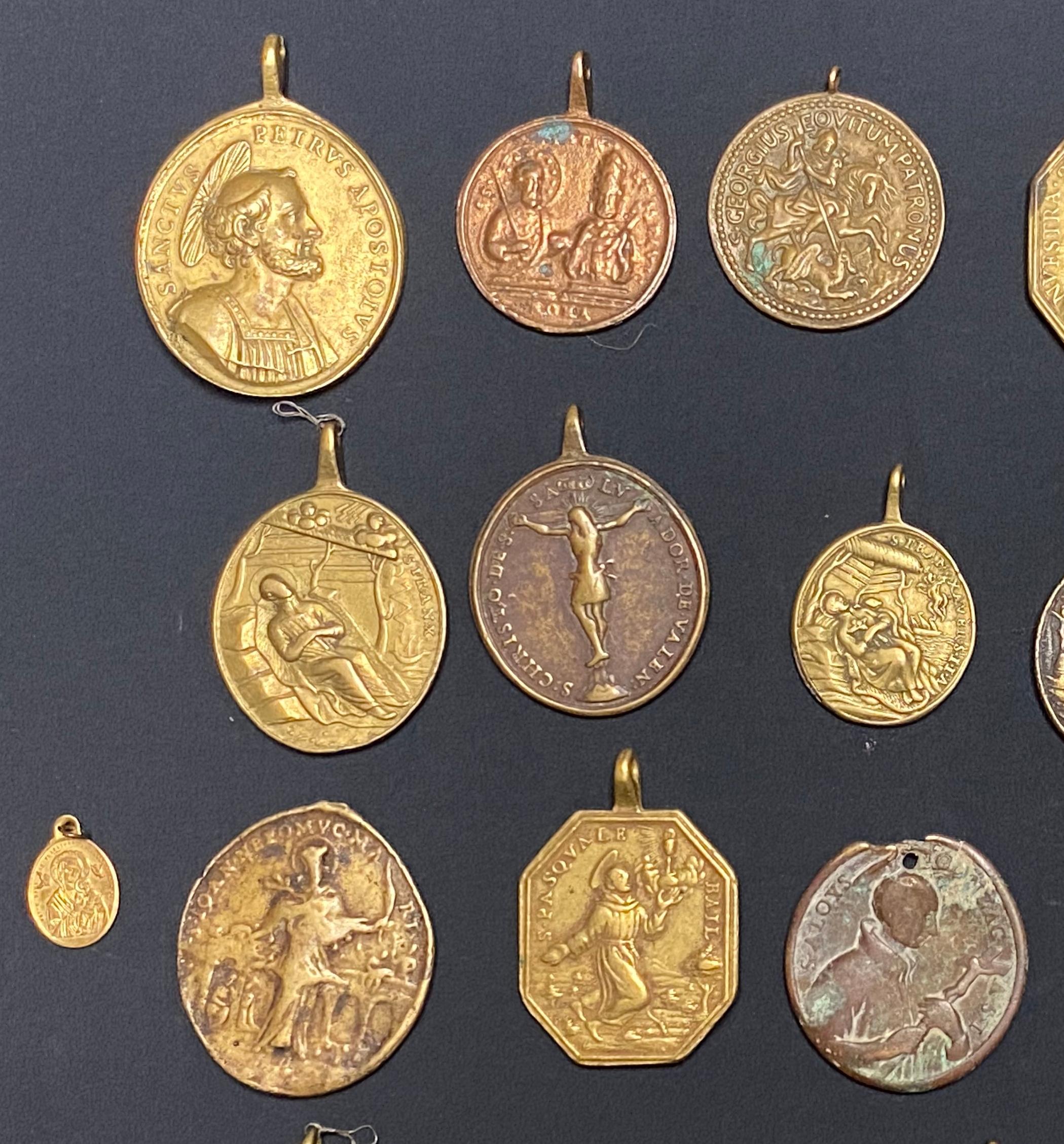Collection of 49 Catholic Metal Medals, 16th-19th Centuries For Sale at ...