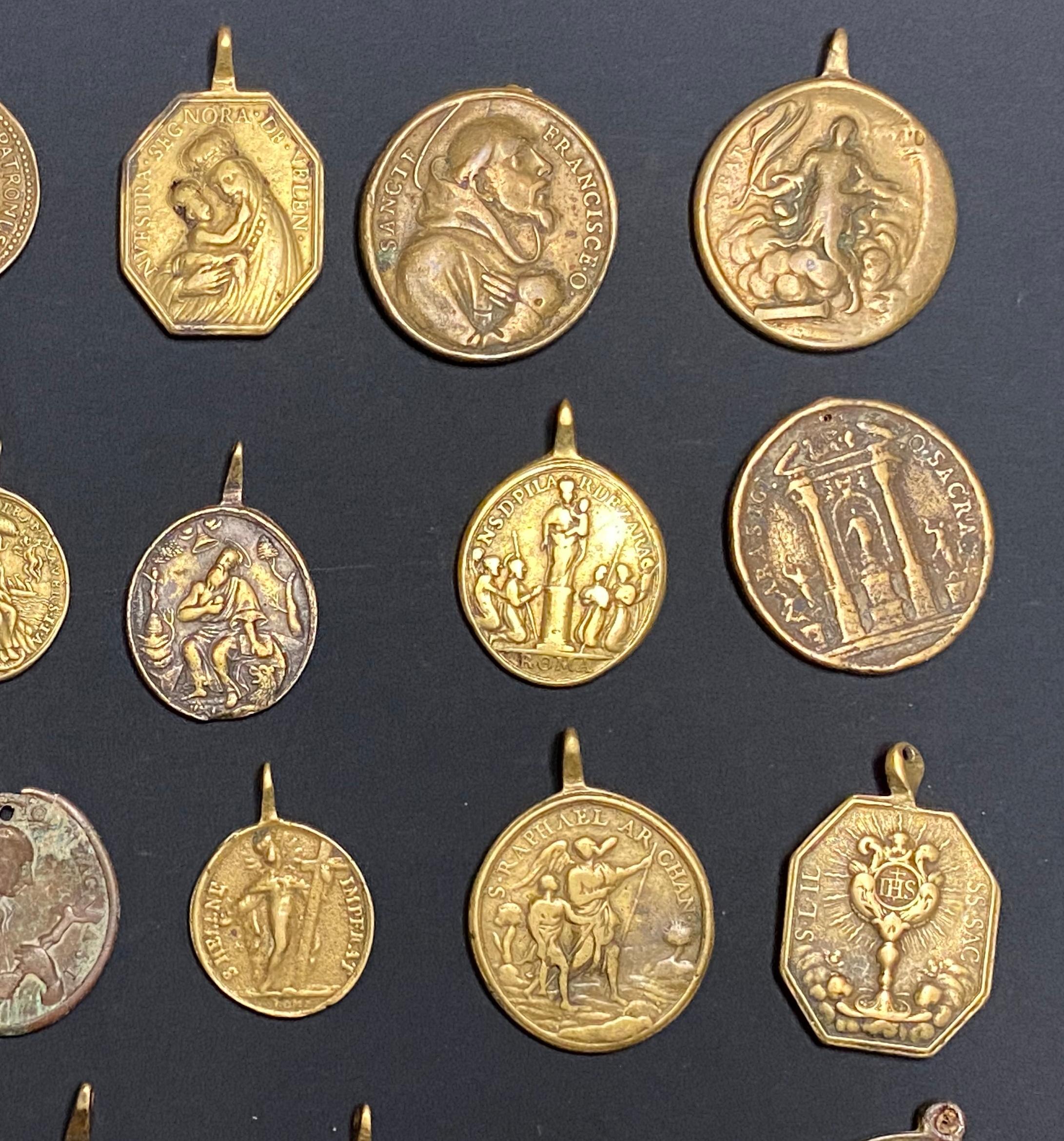 Collection of 49 Catholic Metal Medals, 16th-19th Centuries For Sale at ...