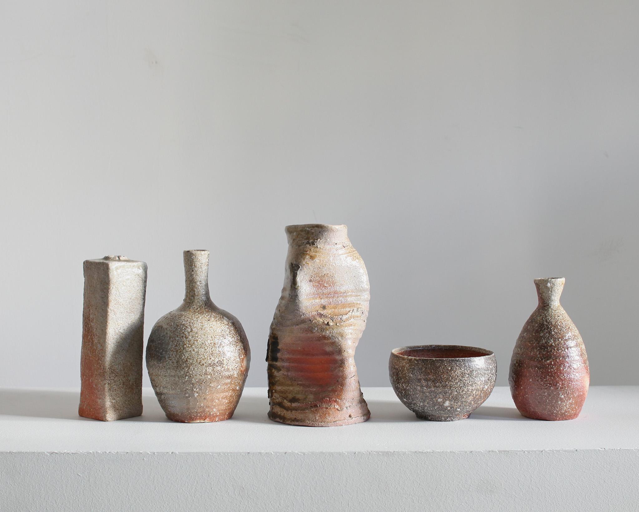 Collection of 5 C.1960s Japanese Wabi Sabi Mashiko Vessels (1) For Sale ...