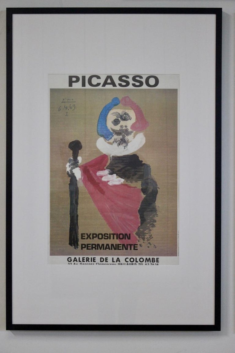 Collection of 5 Original Picasso Framed Posters Dating from 1956-1990 ...